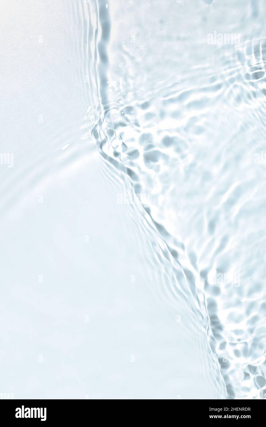 Texture of water on white background Stock Photo - Alamy