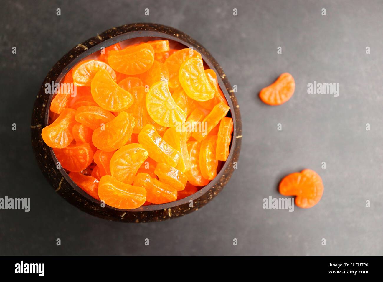 Orange sugar candy. Indian Vintage style boiled sugar confectionery ...