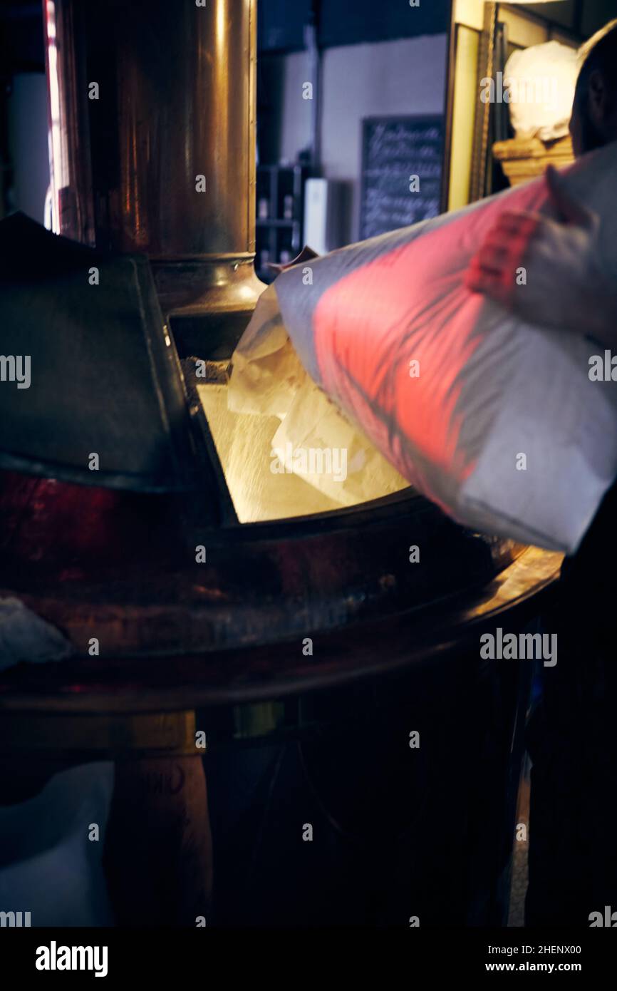 Equipment for the production of handicraft beer. A tank for ...