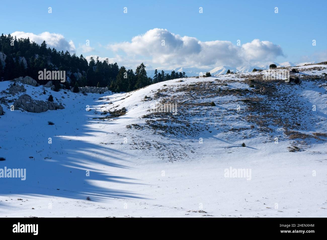 Landscape at Parnassos mountain, Greece Stock Photo - Alamy