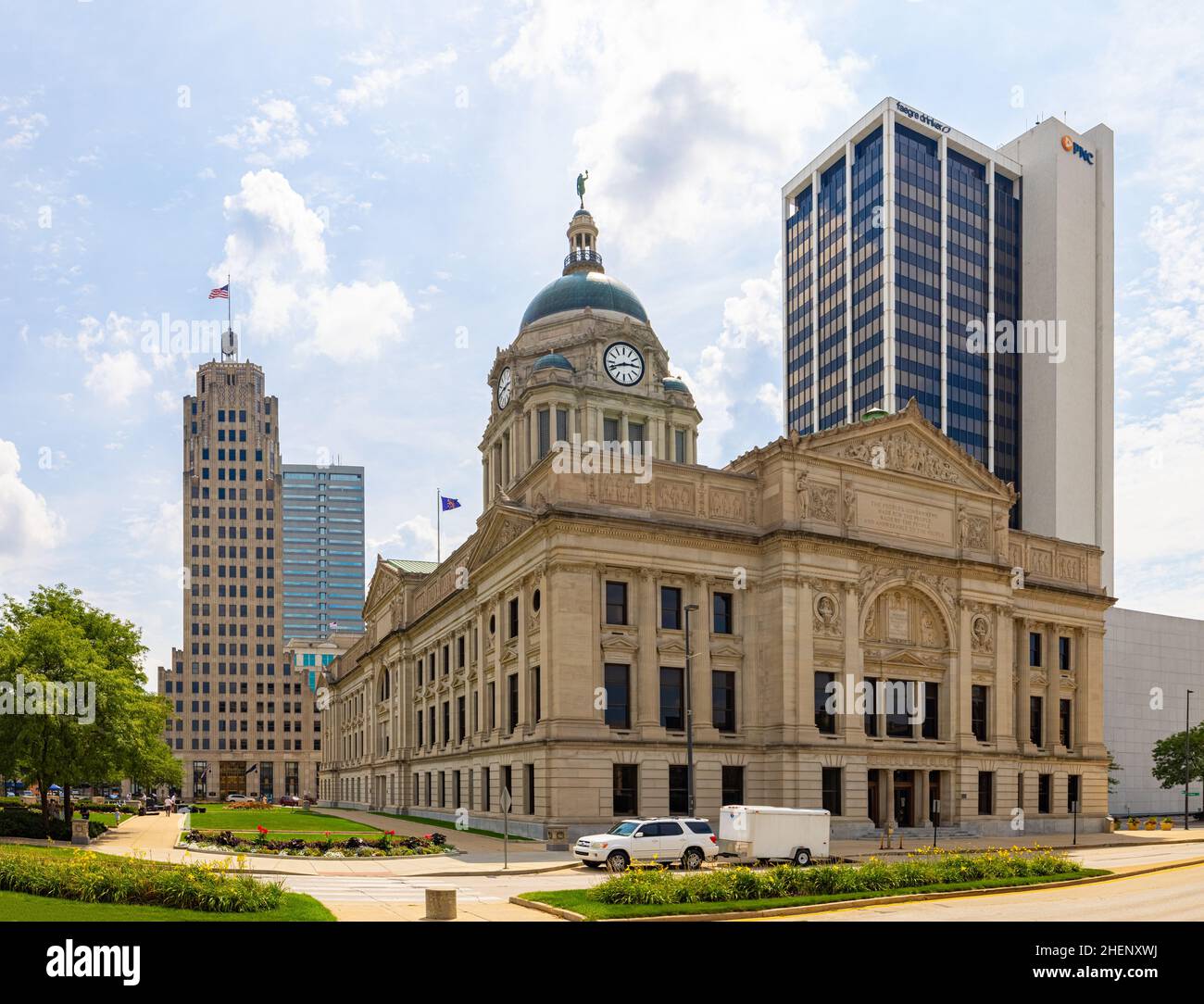 Fort Wayne, Indiana, USA - August 21, 2021: The Allen County Courthouse ...