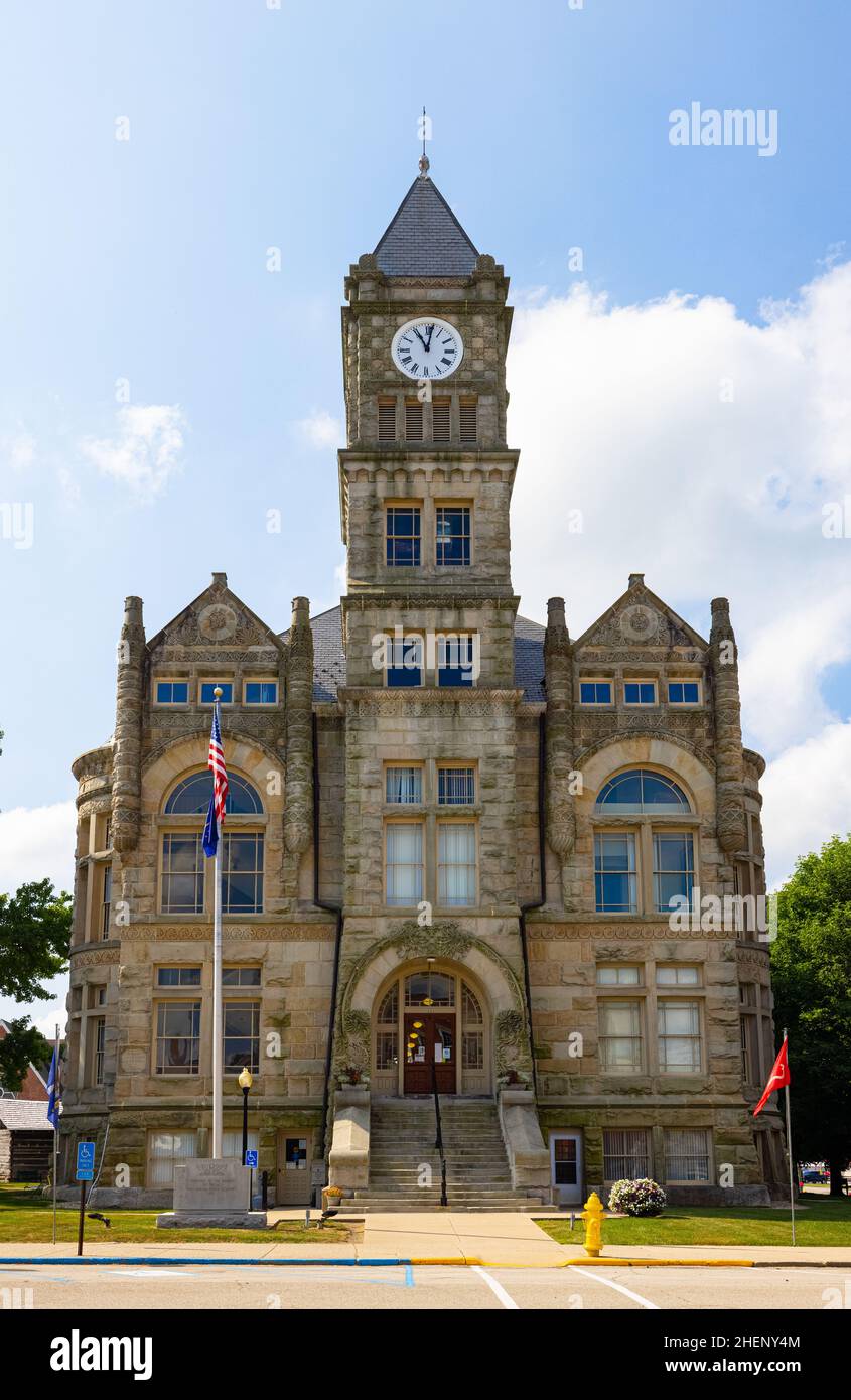 Liberty, Indiana, USA - August 20, 2021: The Union County Courthouse ...