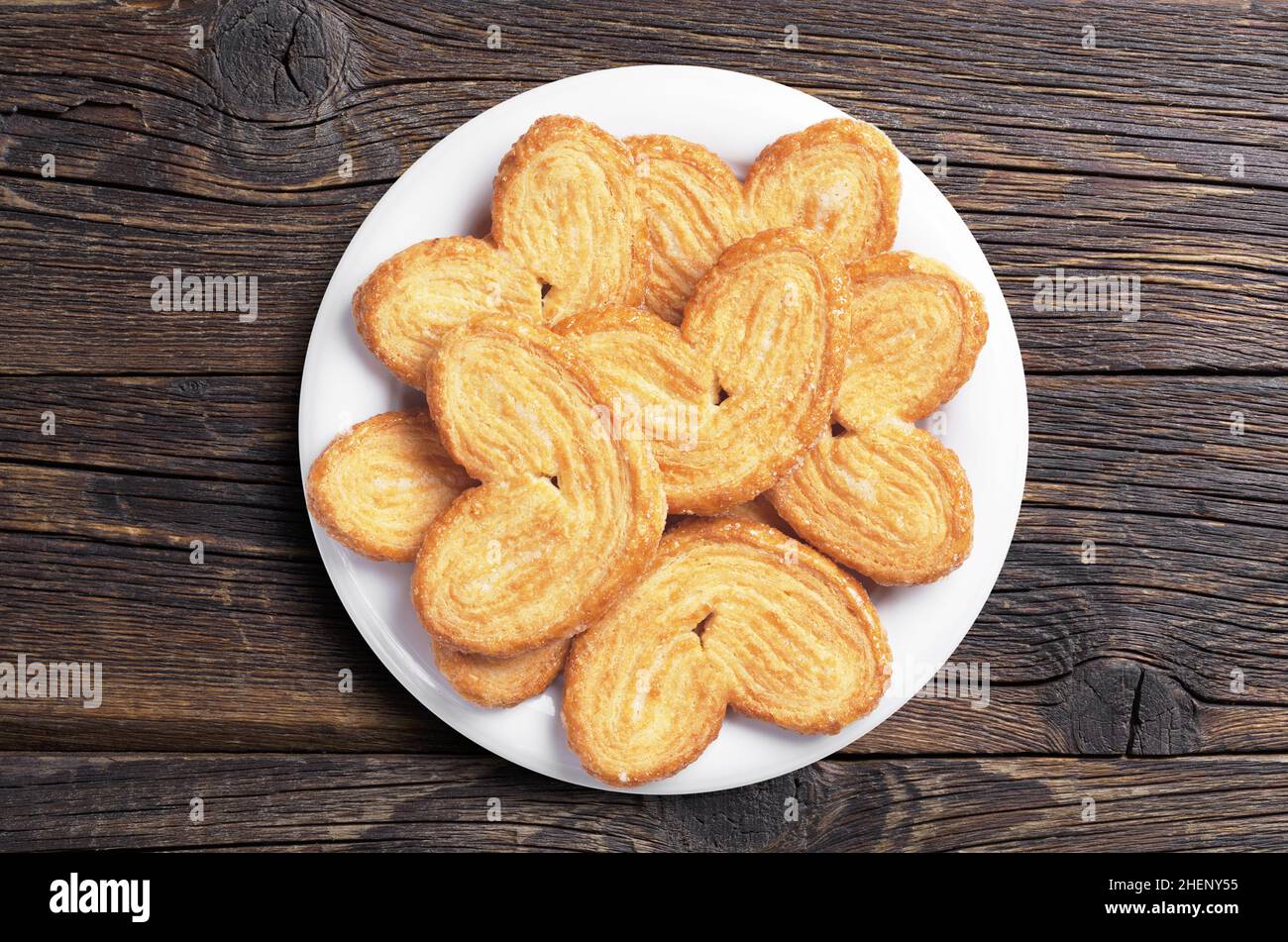 Sugar puff cookies on plate hi-res stock photography and images - Alamy
