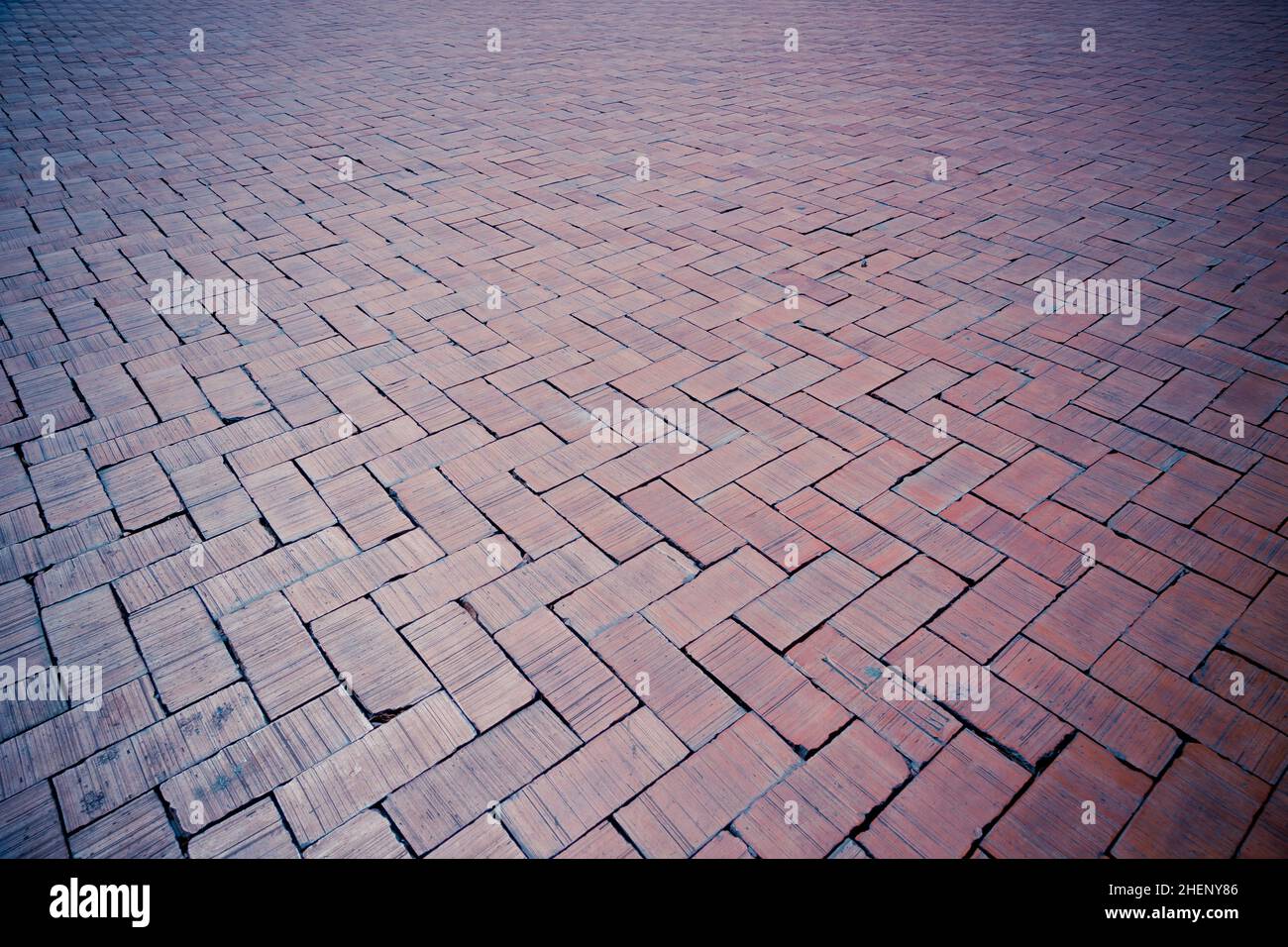 Red brick paving stones floor background Stock Photo - Alamy