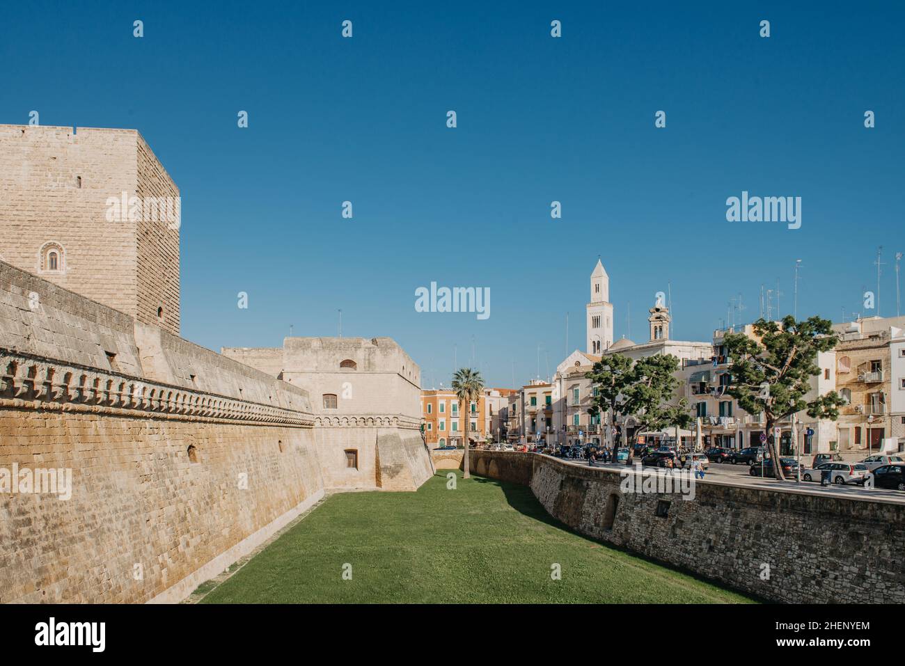 Bari city, Italy - Medieval Castle. Full Italian name: Castello ...