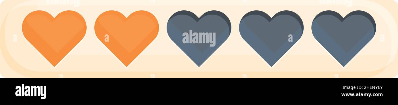 Heart satisfaction icon cartoon vector. Customer client. Opinion review ...