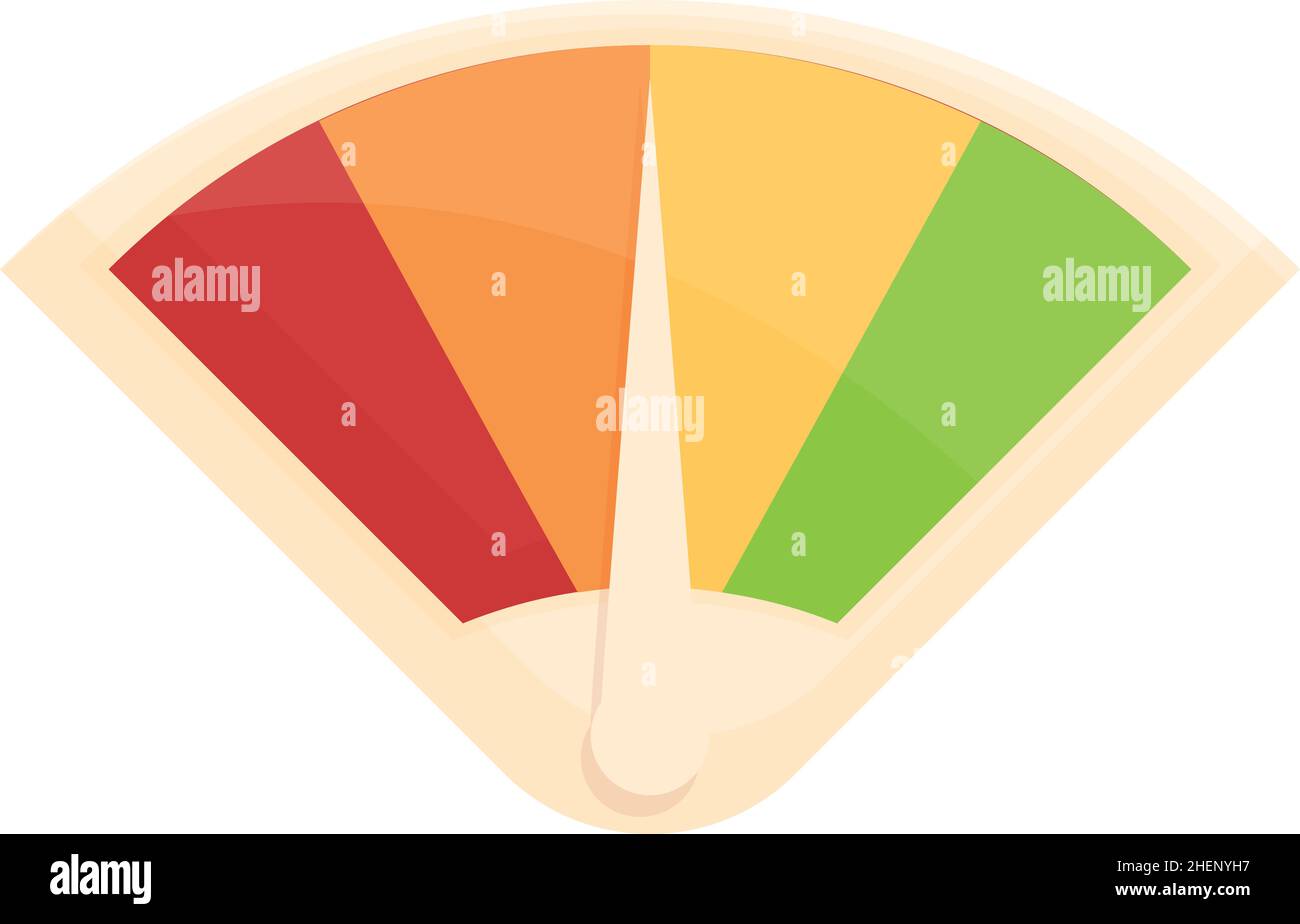 Level meter icon cartoon vector. Customer feedback. Opinion review ...