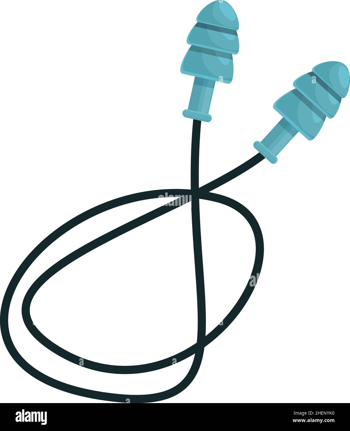 Sport earplugs icon cartoon vector. Noise protection. Auditory hearing ...