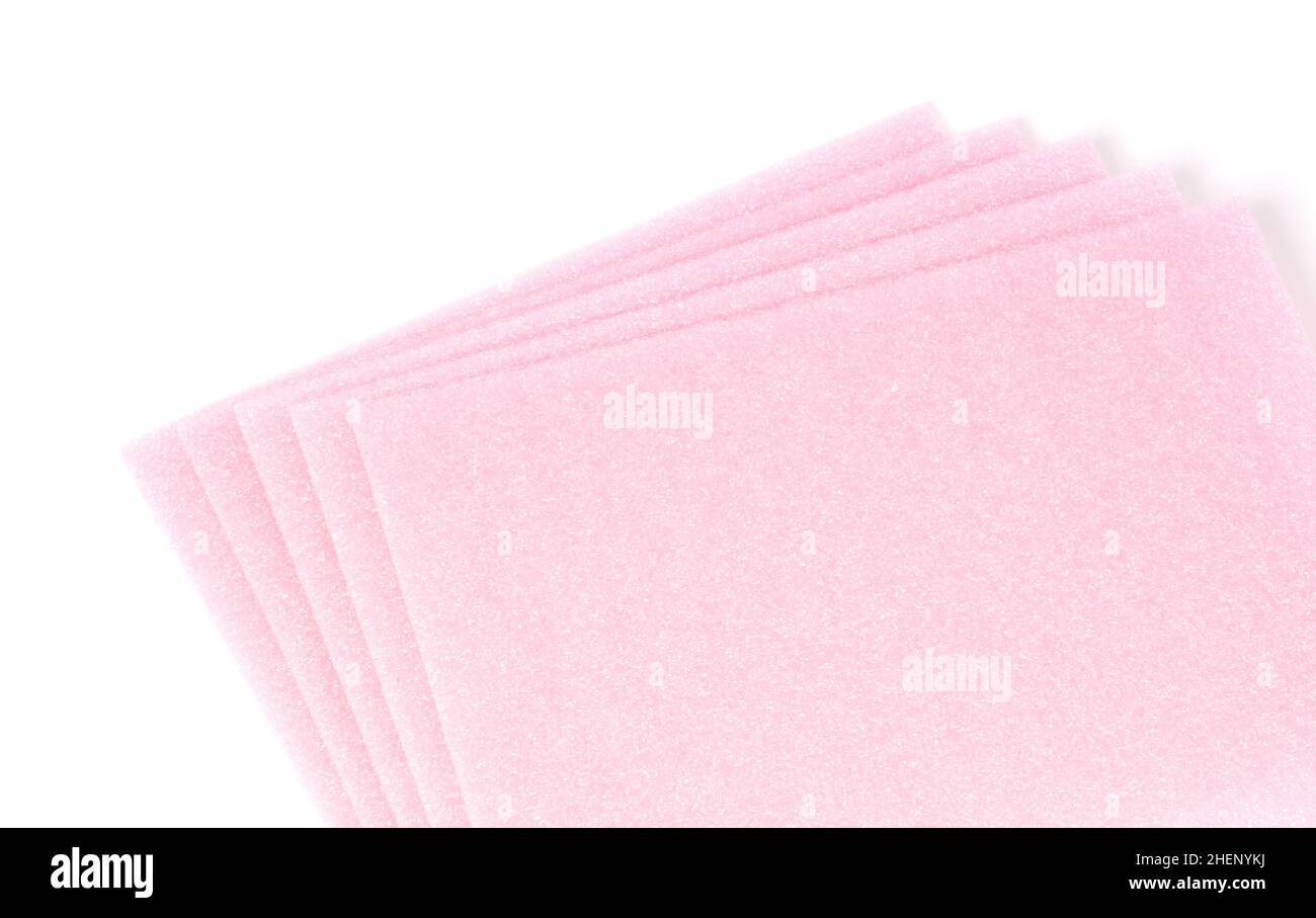 Pieces of protection foam, used for protecting items during transport ...