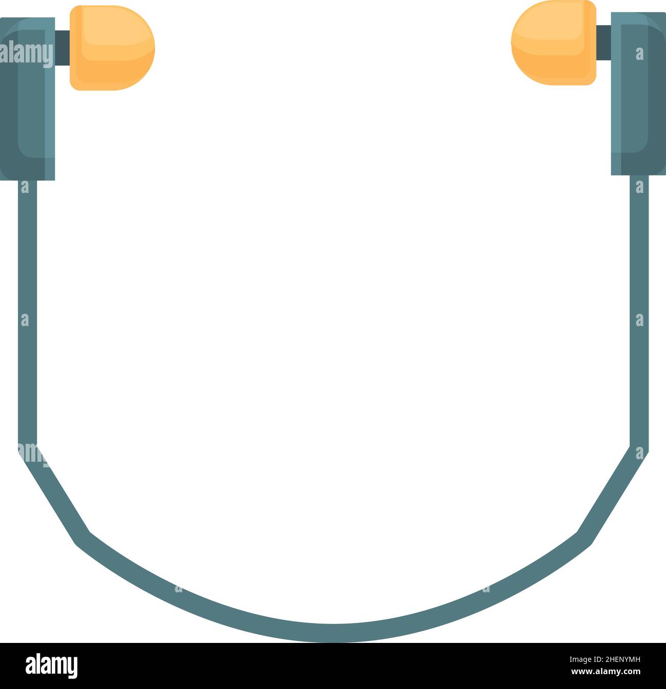 Hunter earplugs icon cartoon vector. Ear protection. Cover ear Stock ...