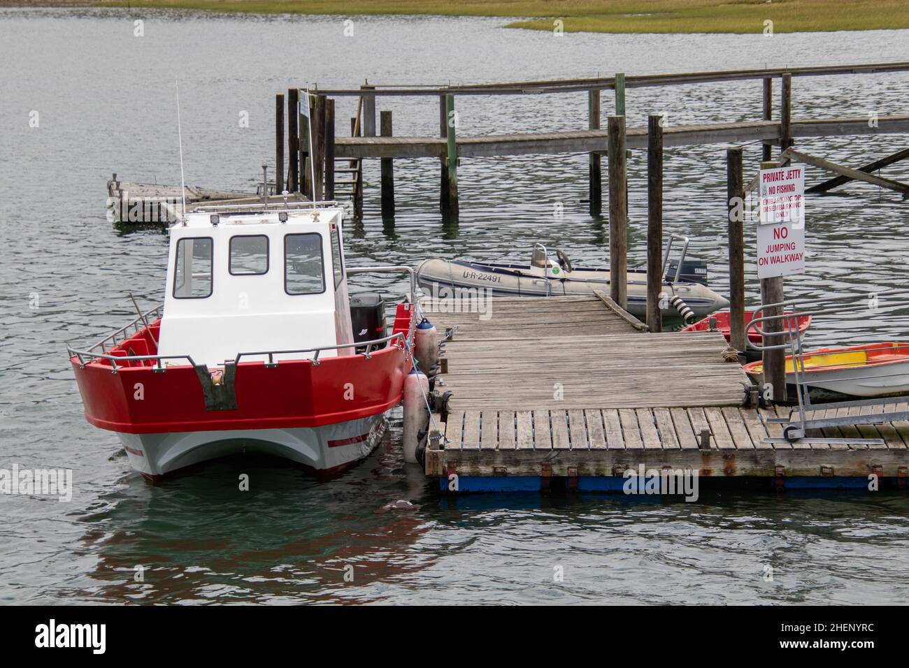 Knysna, South Africa - the Heads and the lagoon viewed form a ferry ...