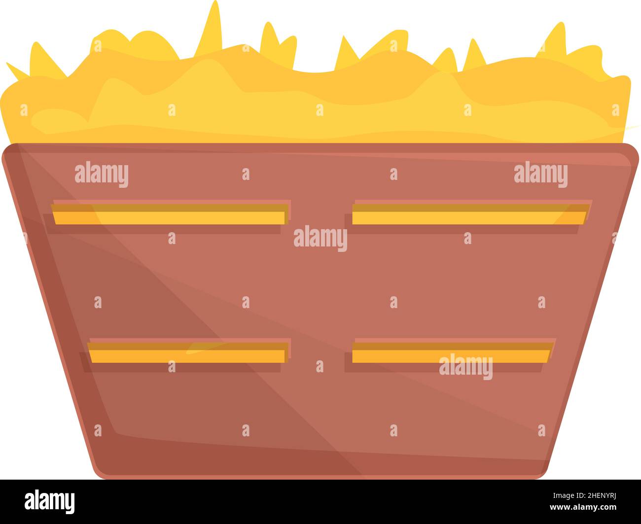 Stack hay bale icon cartoon vector. Farm haystack. Wheat grass Stock ...