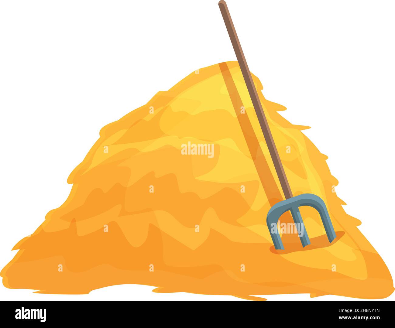 Field hay bale icon cartoon vector. Farm haystack. Wheat grass Stock ...