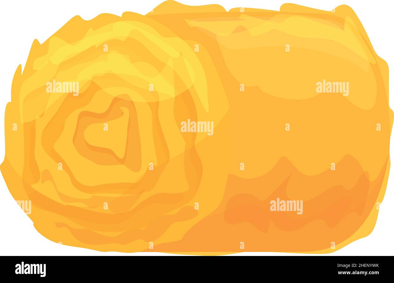 Wheat roll hay stack icon cartoon vector. Farm bale. Pile agriculture ...