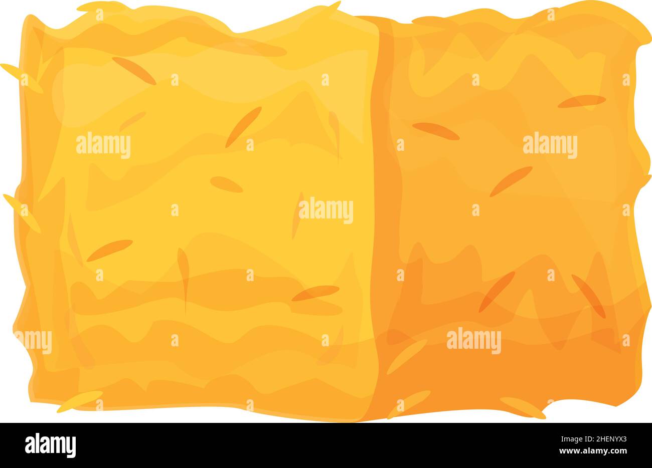 Harvest hay bale icon cartoon vector. Straw haystack. Farm stack Stock ...