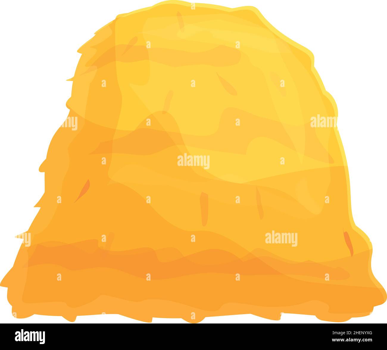 Pile hay bale icon cartoon vector. Farm stack. Wheat grass Stock Vector ...