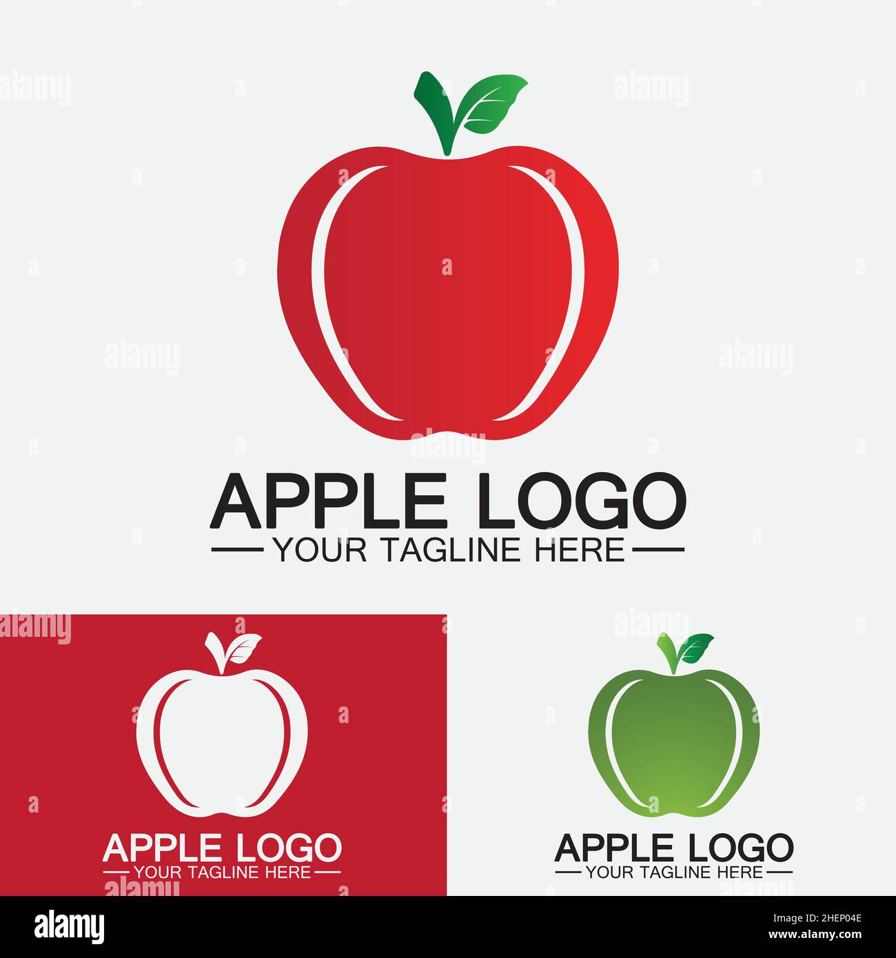 Apple logo. fruit healthy food design.Apple logo design inspiration ...