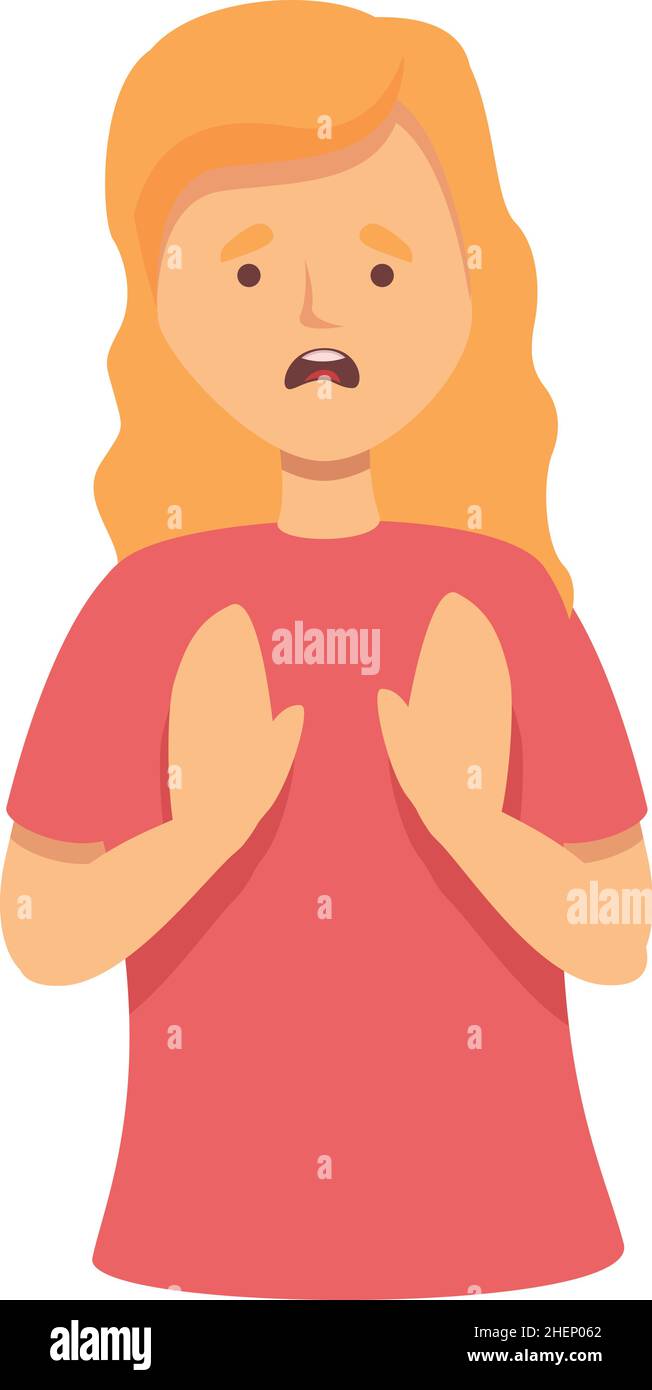 Psychology phobia frightened woman Cut Out Stock Images & Pictures - Alamy