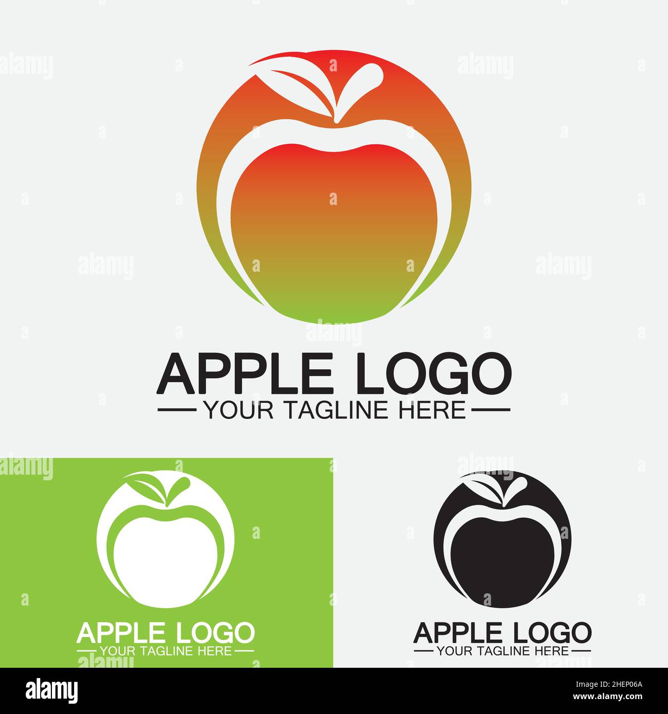 Apple logo. fruit healthy food design.Apple logo design inspiration ...