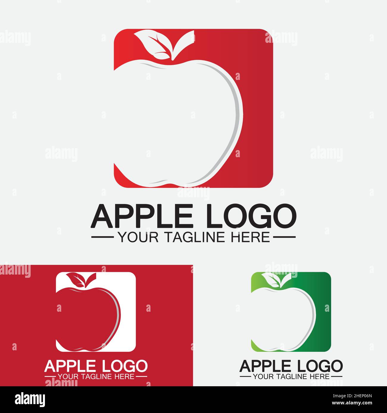 Apple logo. fruit healthy food design.Apple logo design inspiration ...