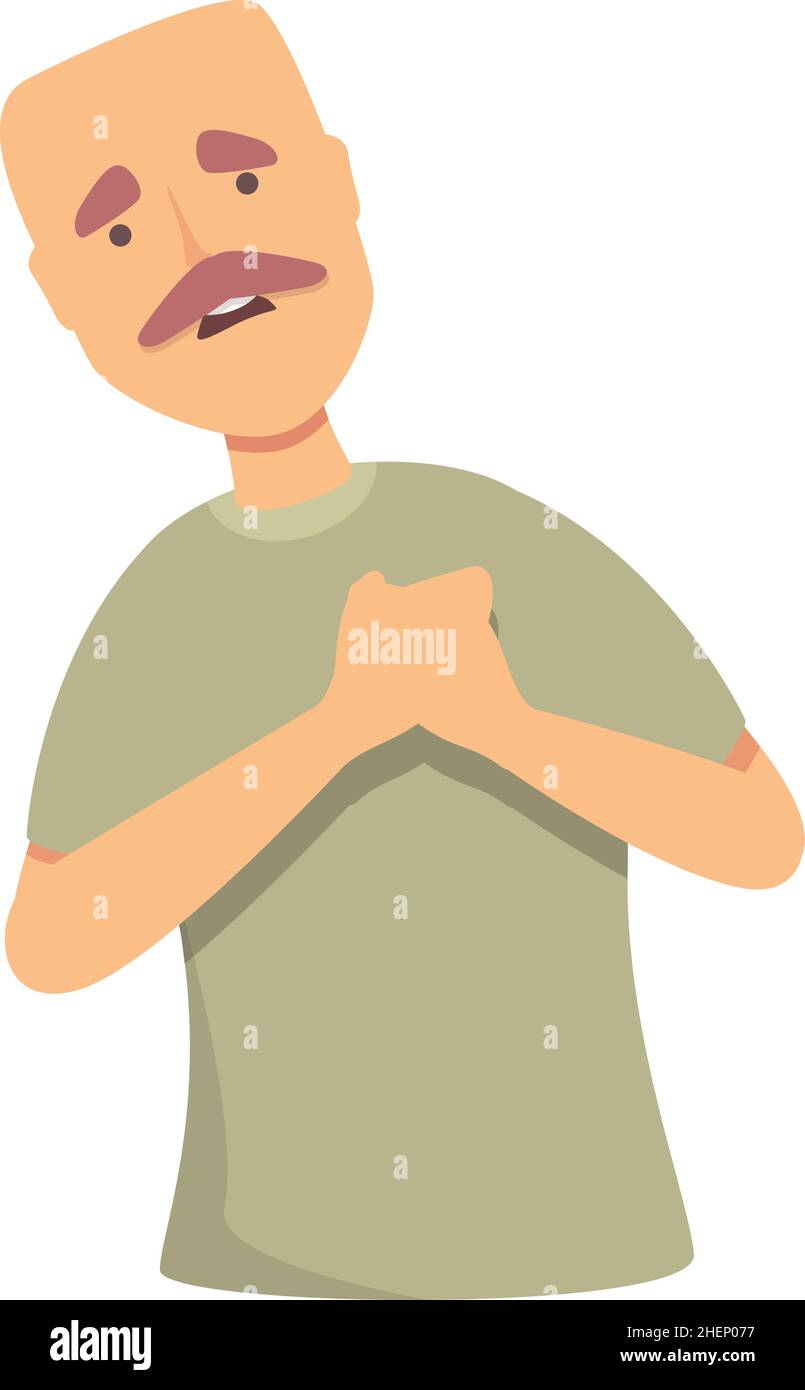 Father fear icon cartoon vector. Panic attack. Mental disorder Stock ...