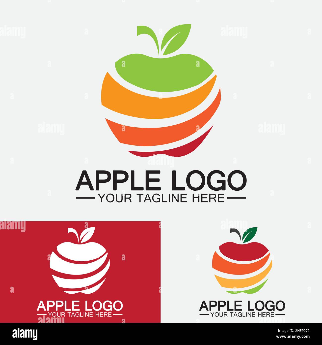 Apple logo. fruit healthy food design.Apple logo design inspiration ...