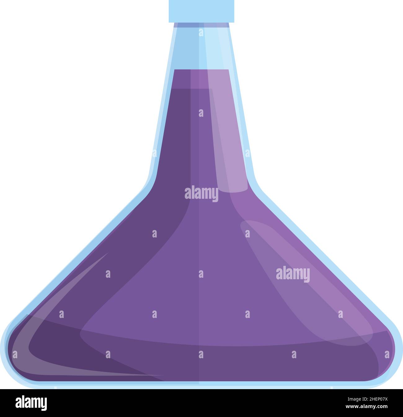 Lab flask icon cartoon vector. Research scientist. Medical chemistry ...