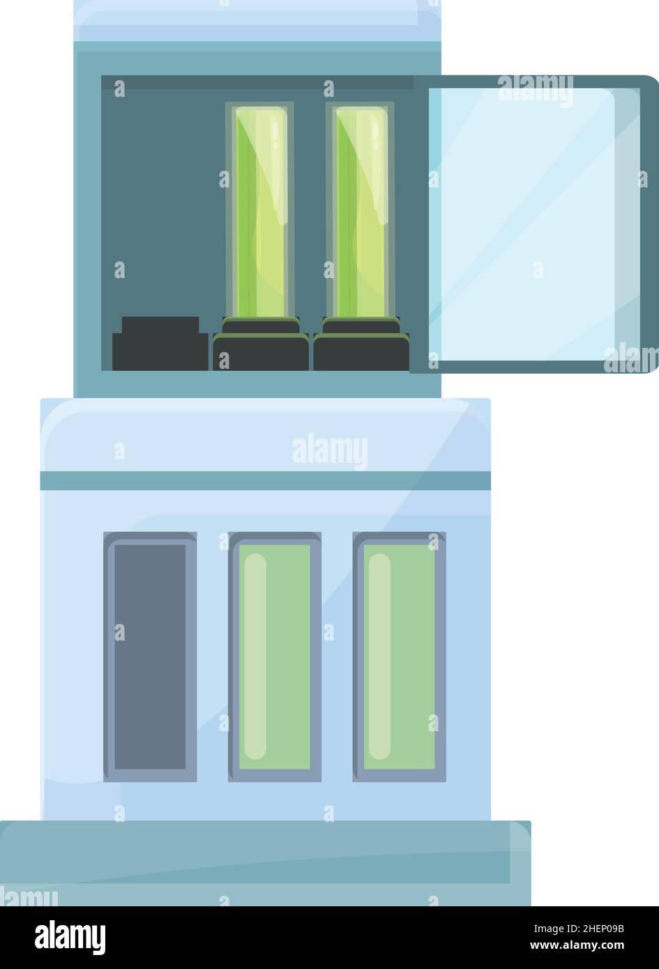 Lab research equipment icon cartoon vector. Medical science. Chemical ...
