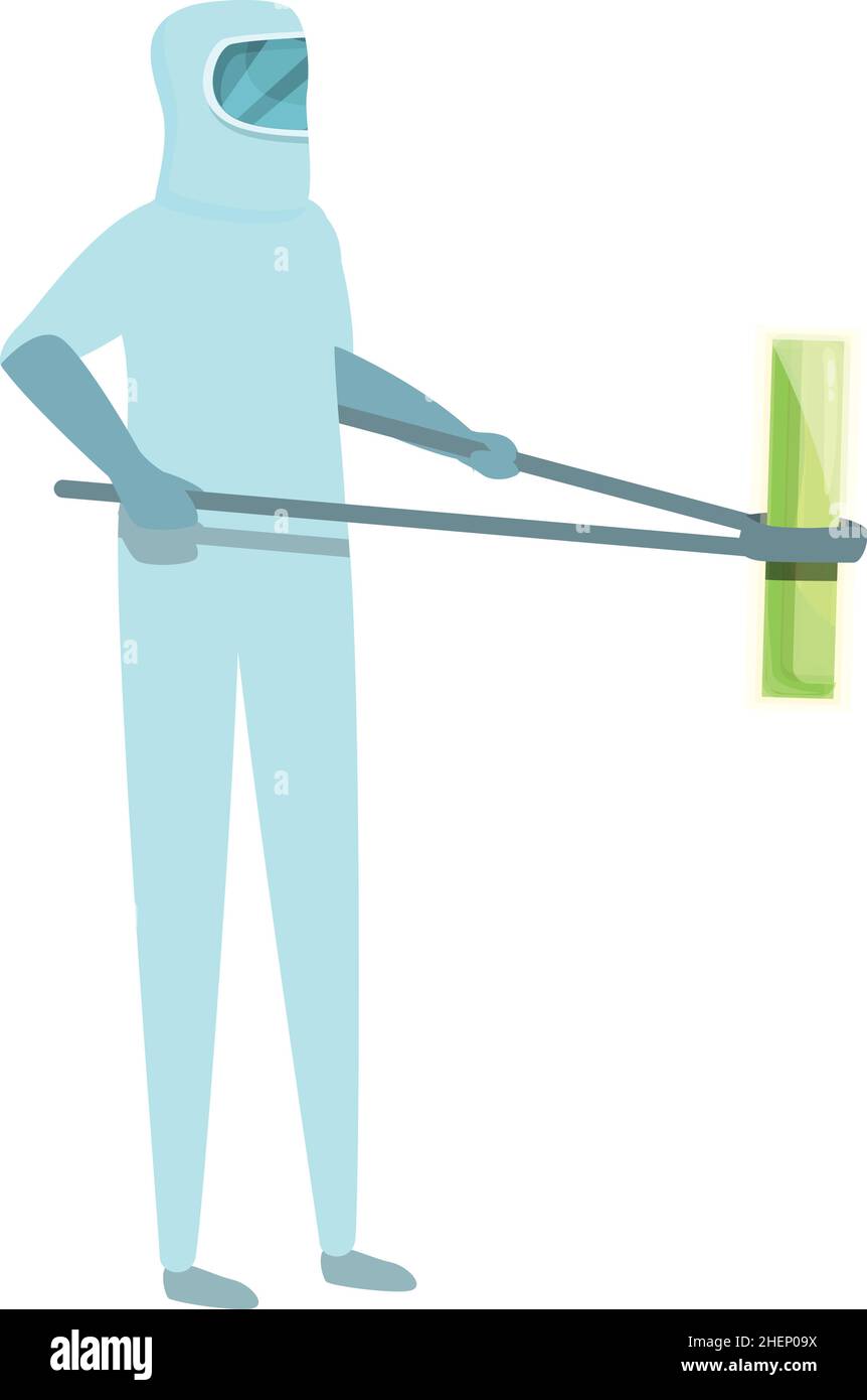 Chemical lab worker icon cartoon vector. Research scientist. Medical ...