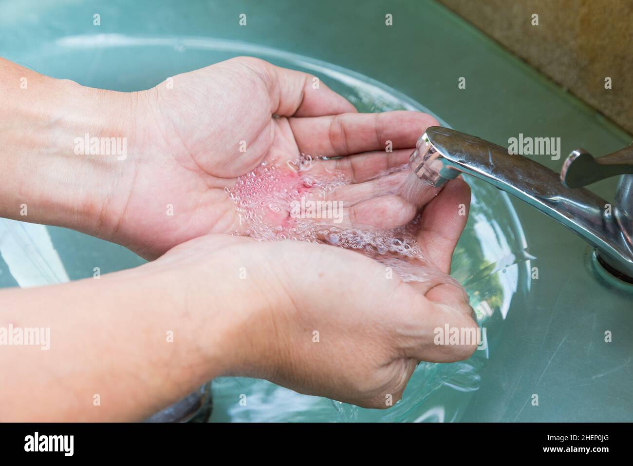 Washing hands before eating hi-res stock photography and images - Alamy