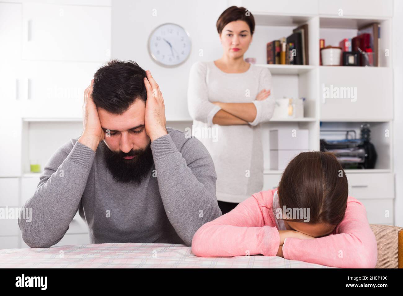 Woman lecturing adult daughter hi-res stock photography and images - Alamy
