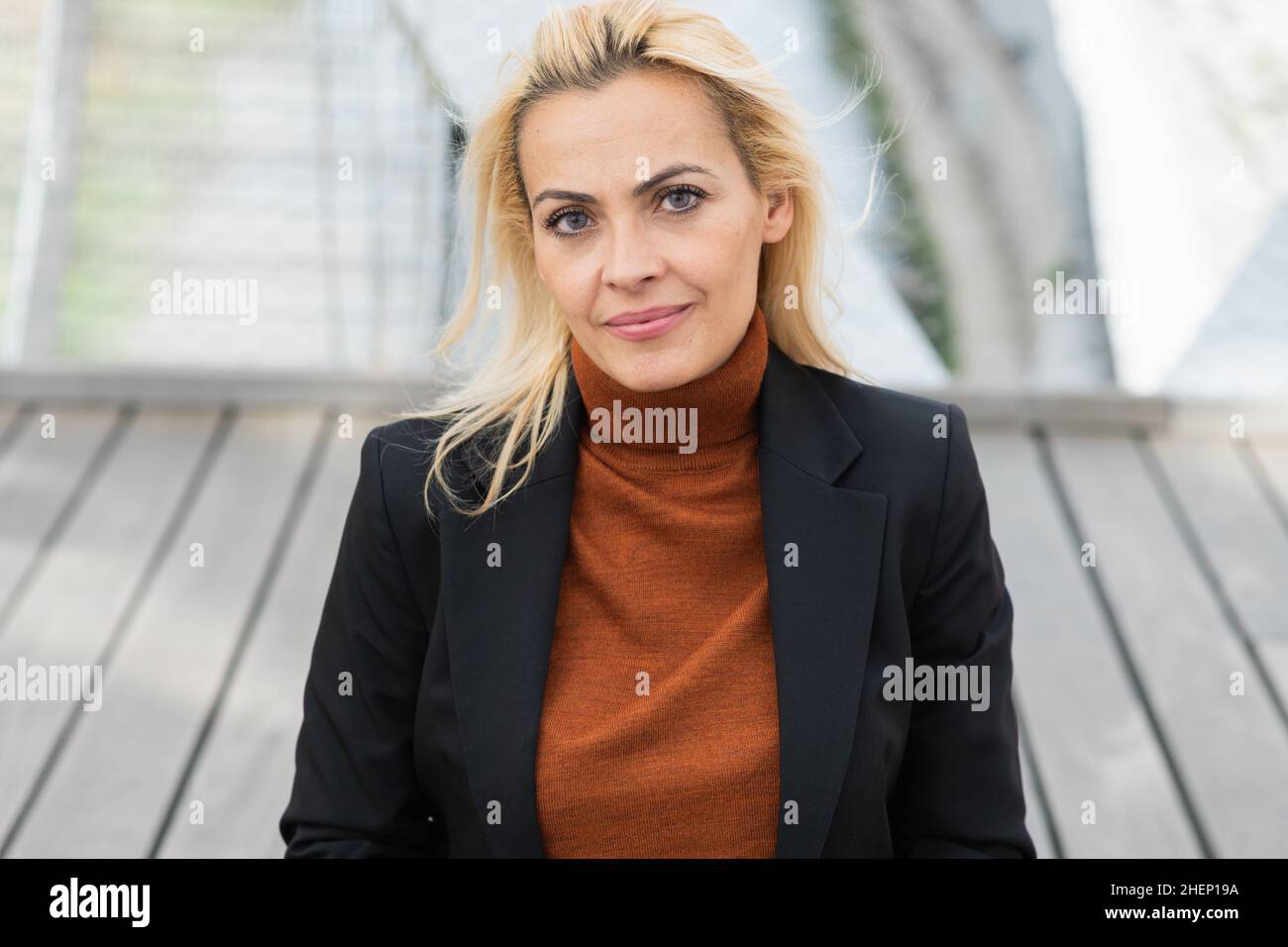 Portrait smart secretary looking camera hi-res stock photography and ...