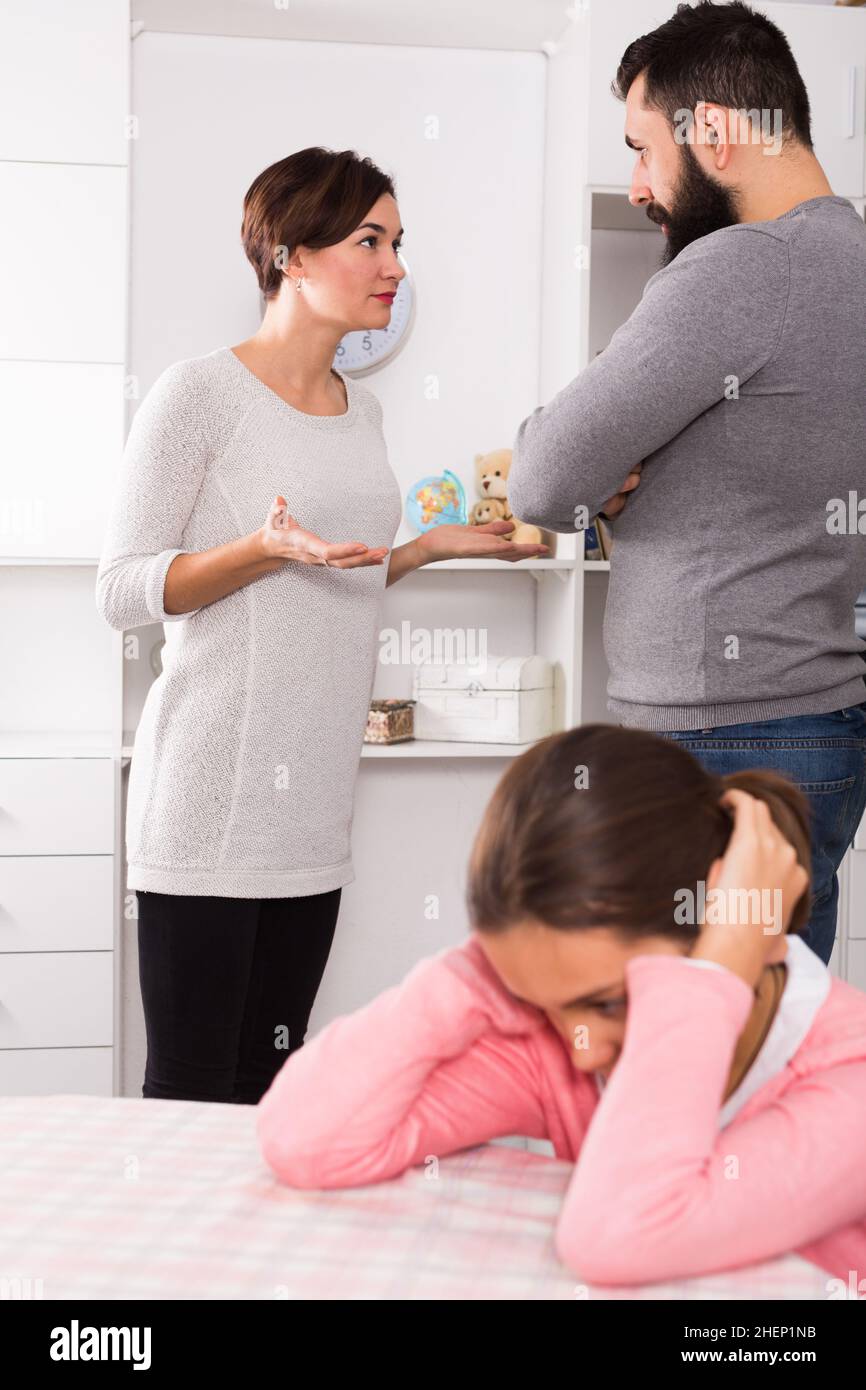 Parents arguing at home Stock Photo - Alamy