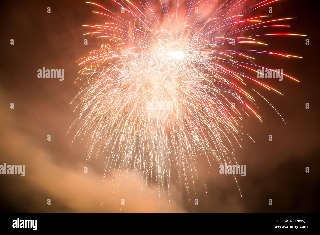 Fire work on sky hi-res stock photography and images - Alamy