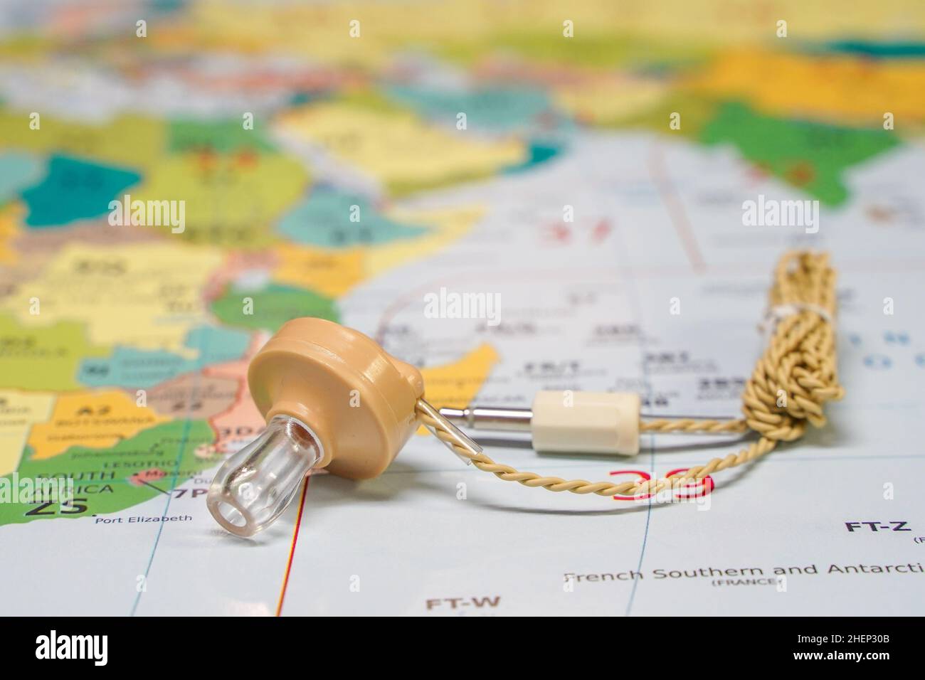 Vintage crystal radio earphone hi-res stock photography and images - Alamy
