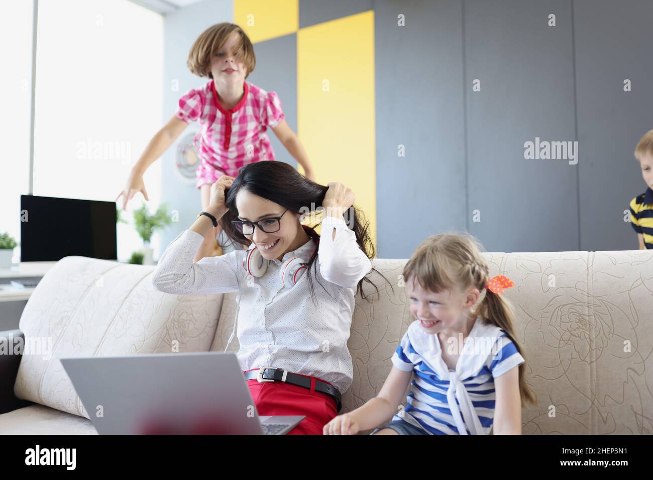 Workaholic kids hi-res stock photography and images - Alamy