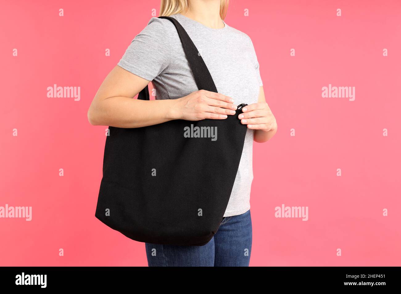 Woman in black tshirt hi-res stock photography and images - Alamy