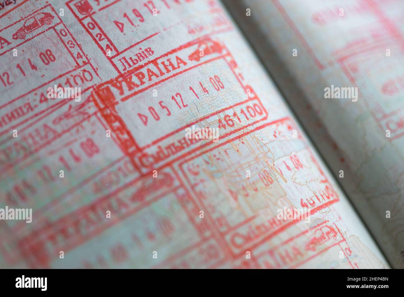 Stamps passport collection hi-res stock photography and images - Alamy
