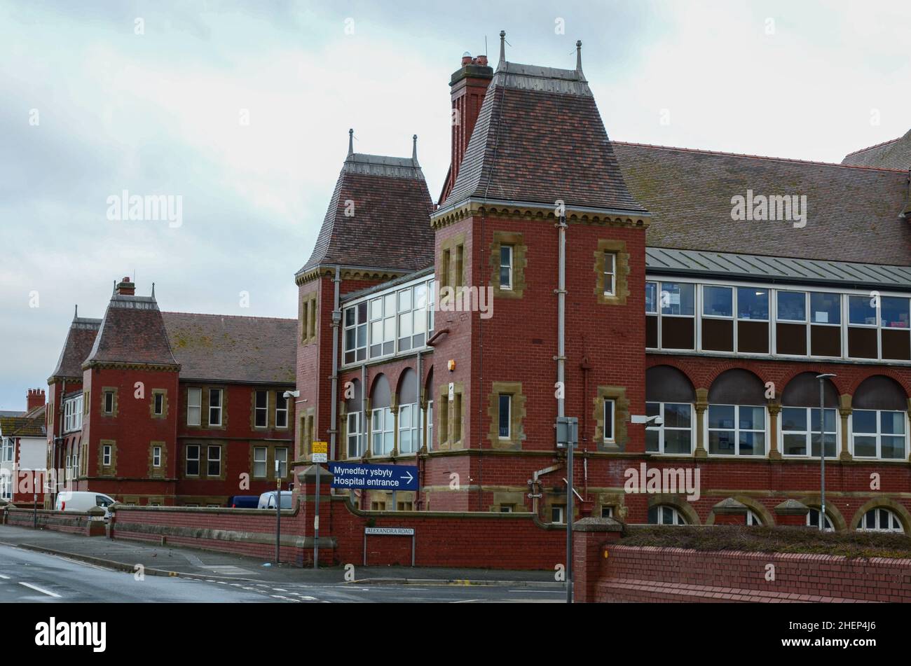 Rhyl, UK. Dec 25, 2021. The Royal Alexandra Hospital is a community ...