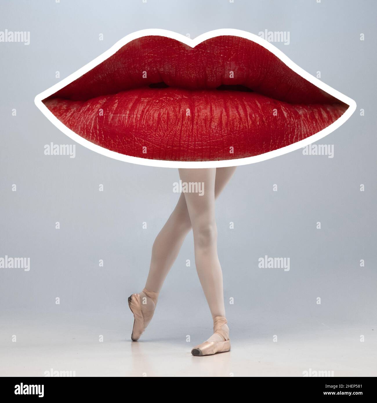 Bright red lipstick hi-res stock photography and images - Alamy