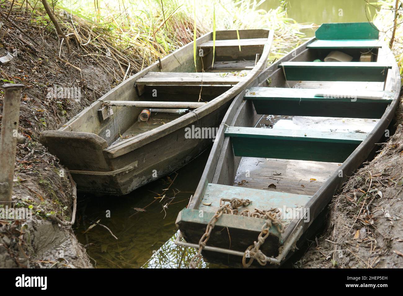 Green canoes hi-res stock photography and images - Alamy