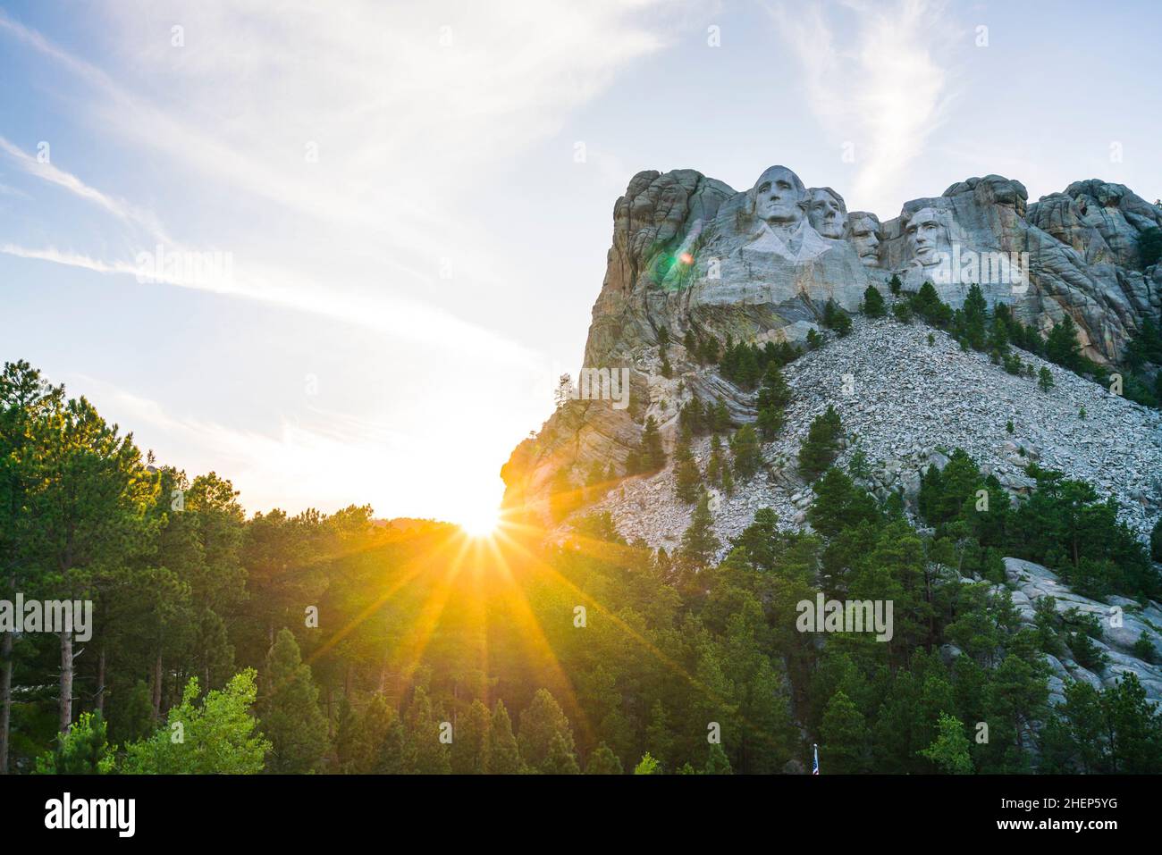 Sunset mount rushmore hi-res stock photography and images - Alamy