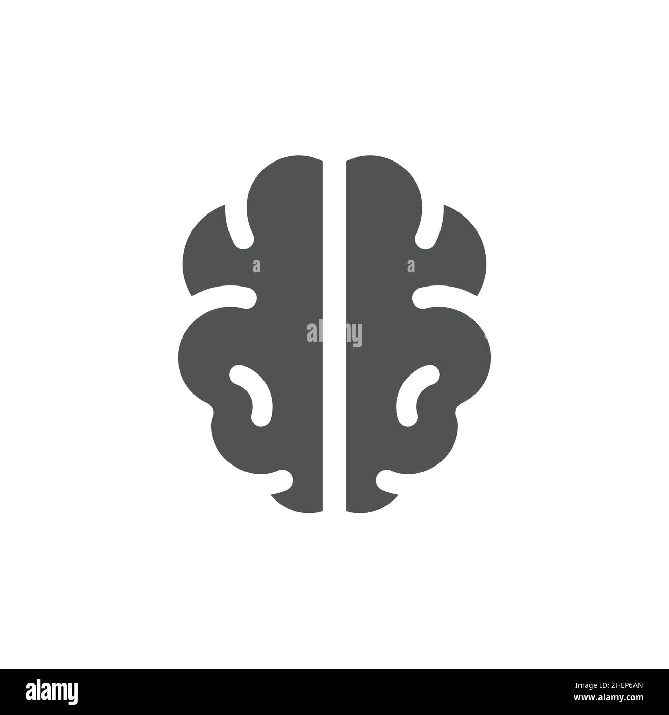 Human brain black vector icon. Idea, creativity filled symbol Stock ...