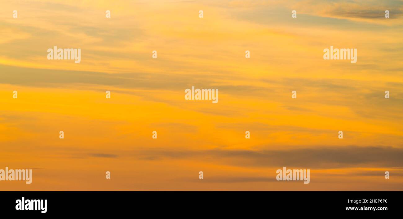 sunset sky with cloudy for background Stock Photo - Alamy