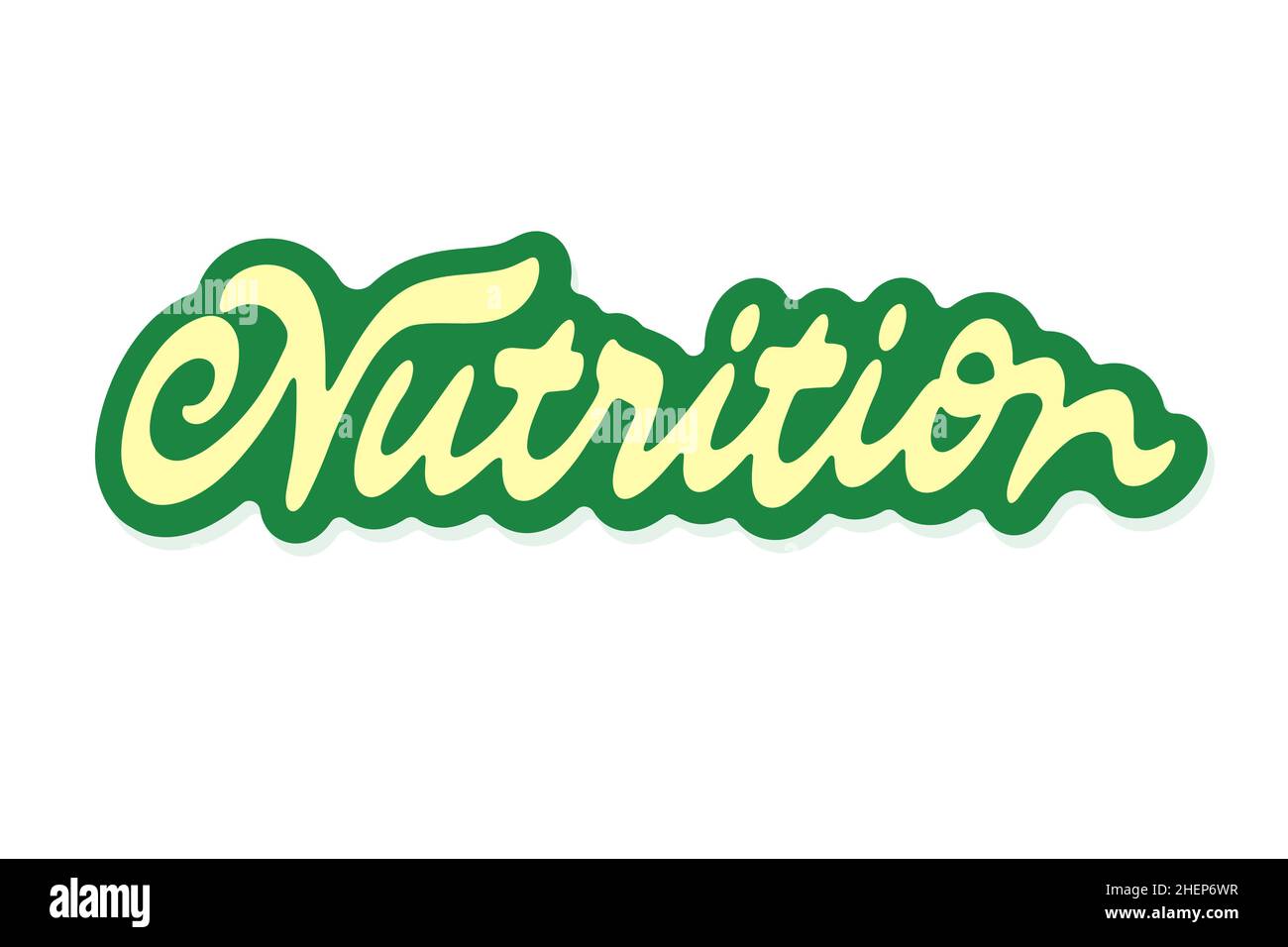 Nutrition vector lettering Stock Vector Image & Art - Alamy