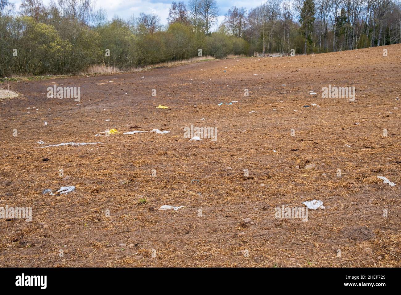 Plastic pollution farmland hi-res stock photography and images - Alamy