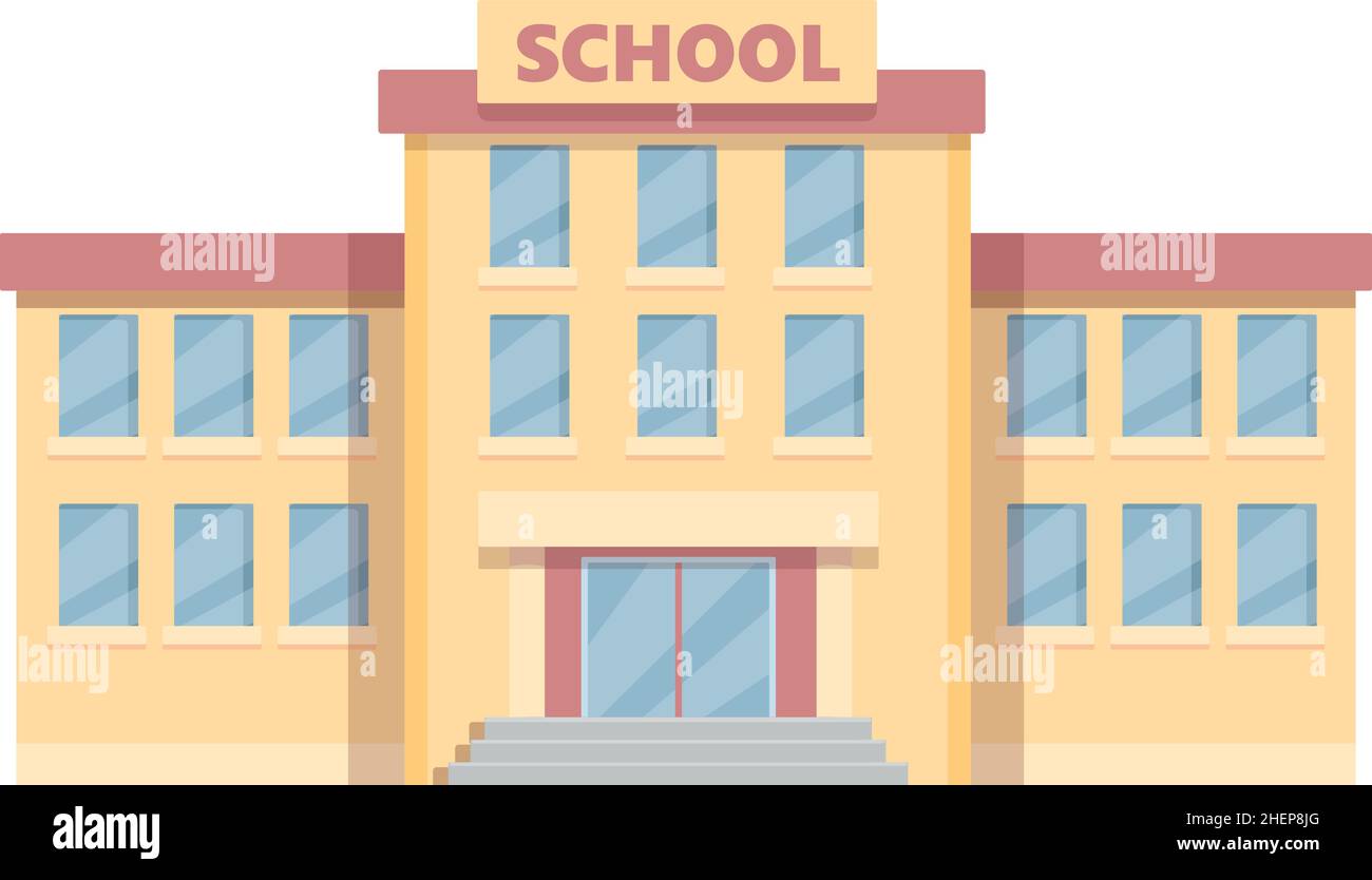 Arab school building icon cartoon vector. Muslim teacher. Class student ...