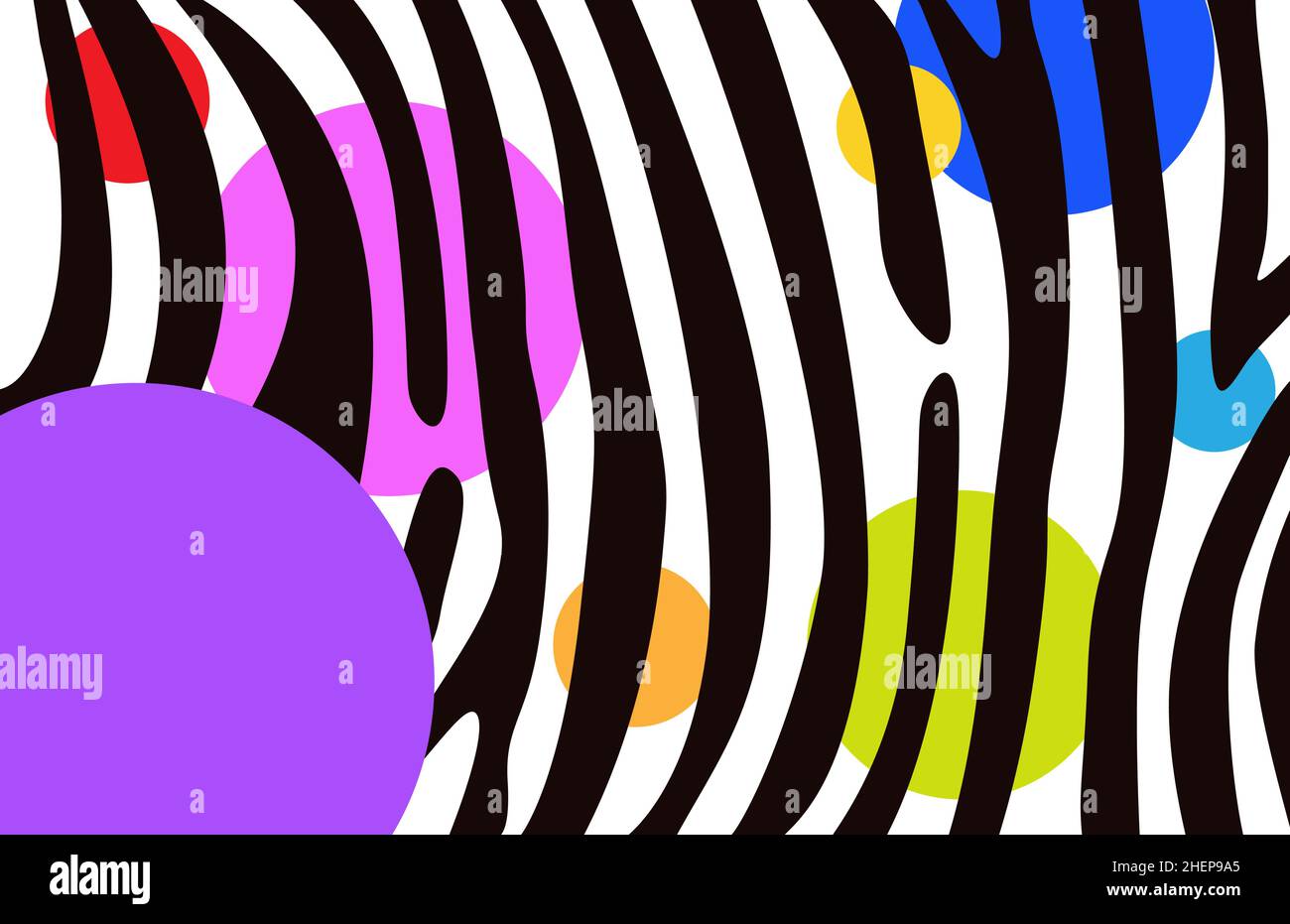 Neon Rainbow Zebra Print