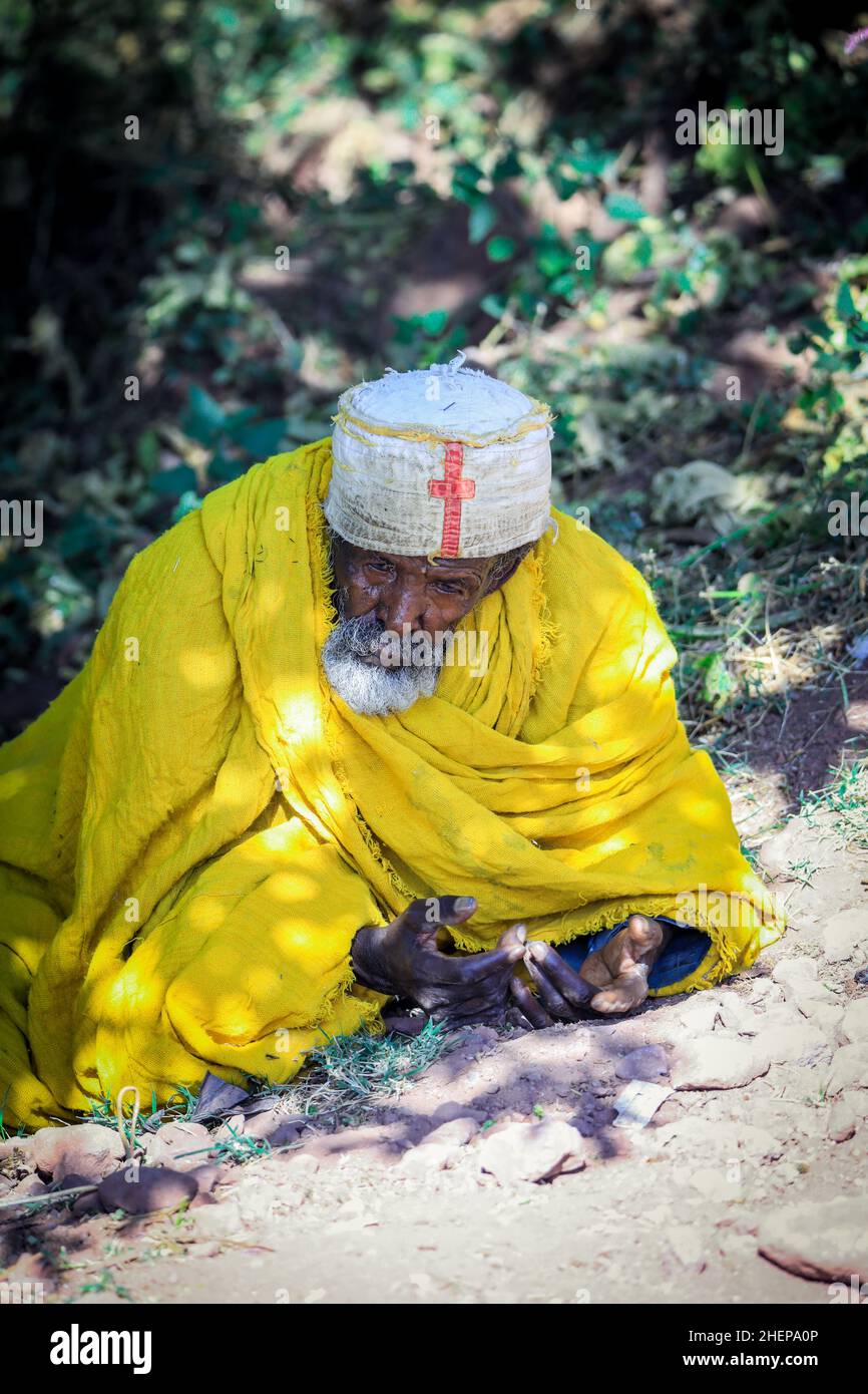 Praying Homeless People on the Streets of one of Ethiopia's holiest ...