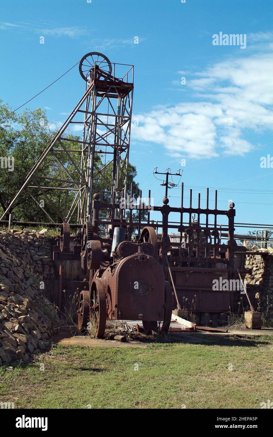 Old mining equipment hi-res stock photography and images - Alamy